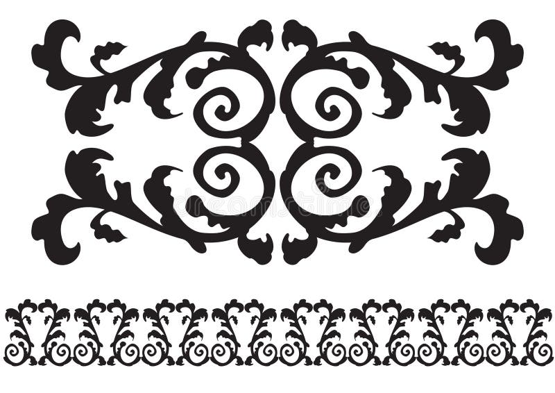 Black border design stock vector. Illustration of ornament - 4894225