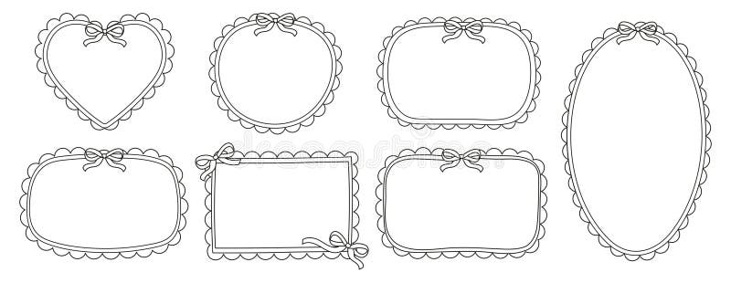 Different Lace Borders Stock Illustrations – 93 Different Lace Borders ...