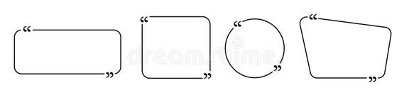 Black Borders for Definition and Citation Outline. Stock Vector ...