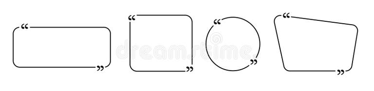 Black Borders for Definition and Citation Outline. Stock Vector ...