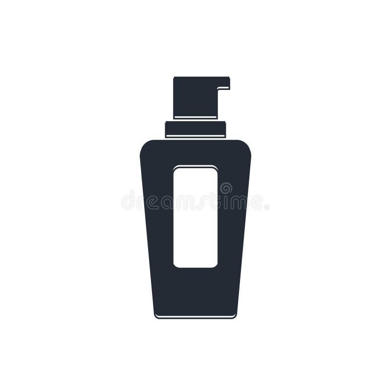 Shampoo Icon stock vector. Illustration of bottle, foam - 68975641