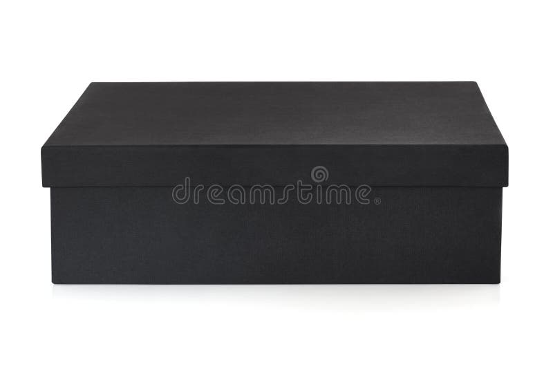 Closed Black box stock image. Image of black, storage - 21221819