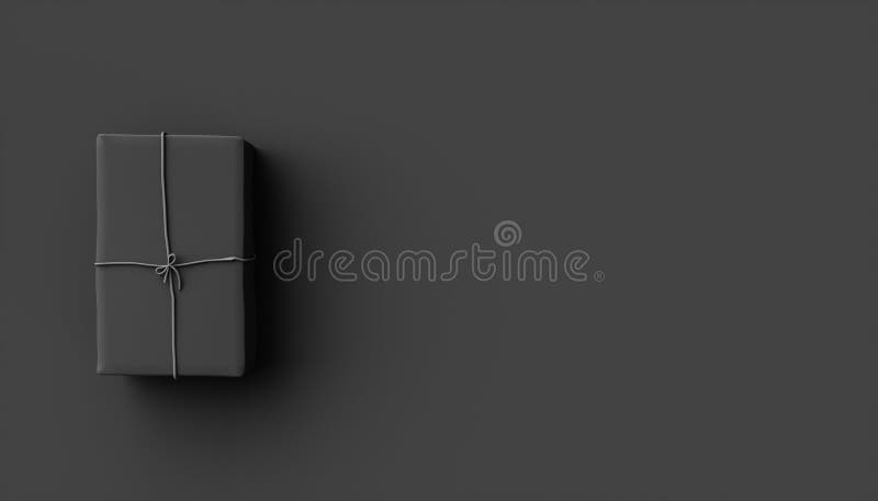 Black Box on a Black Background Stock Illustration - Illustration of ...