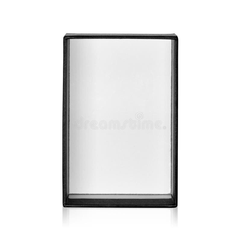 Black Box Isolated on White Background. Dark Product Package for Your ...