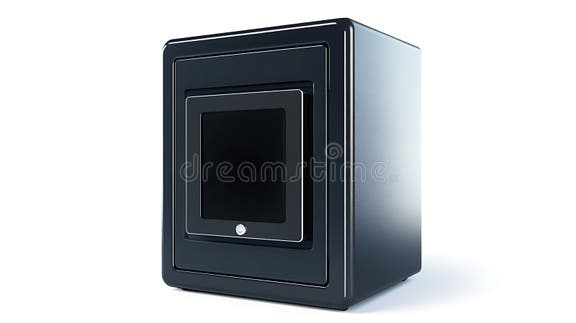 A Black Box with a Screen on the Front Stock Illustration ...