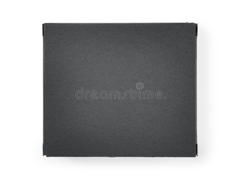 Black Box Top View Isolated Stock Photo - Image of empty, blank: 122233192