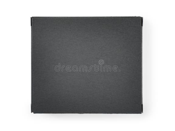 Black Box Top View Isolated Stock Photo - Image of empty, blank: 122233192
