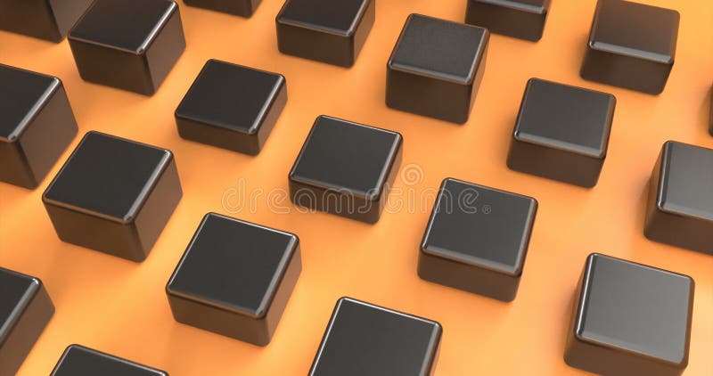 Black and Orange Boxes Modern Packaging for Digital Wallpaper Design ...