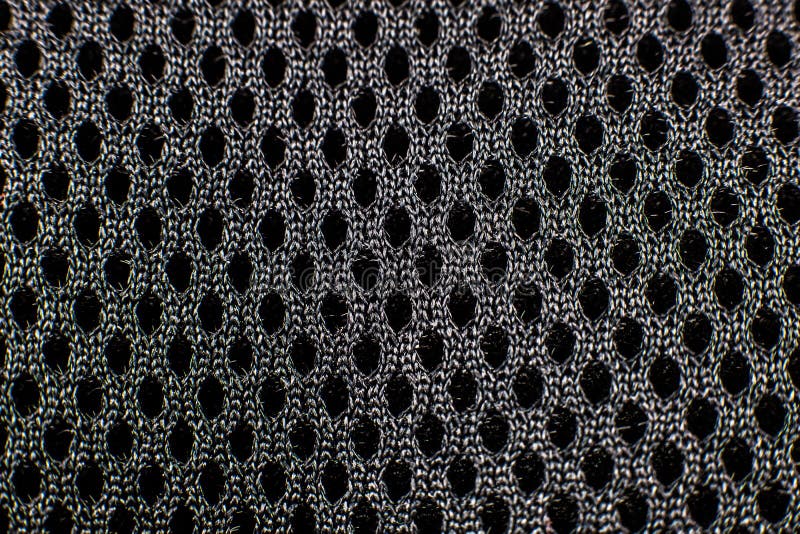 Black Braided Cotton Net Texture Background. Close Up Stock Image ...