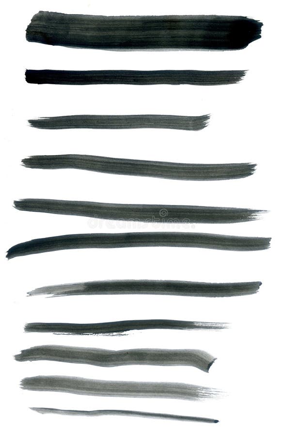 Black Brash Strokes stock image. Image of mess, isolated - 41211147