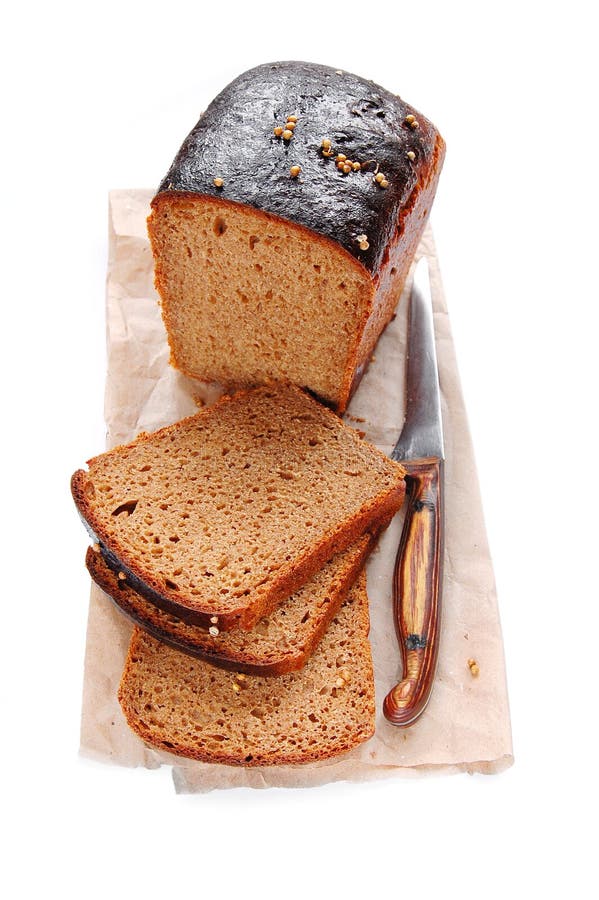 Black Bread stock photo. Image of grain, dinner, organic - 13086416