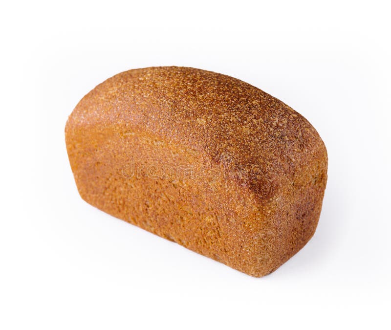 Black Bread in the Form of a Brick Stock Photo - Image of bakery, brown ...