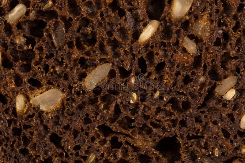 Black bread slice stock image. Image of closeup, grain - 102295633