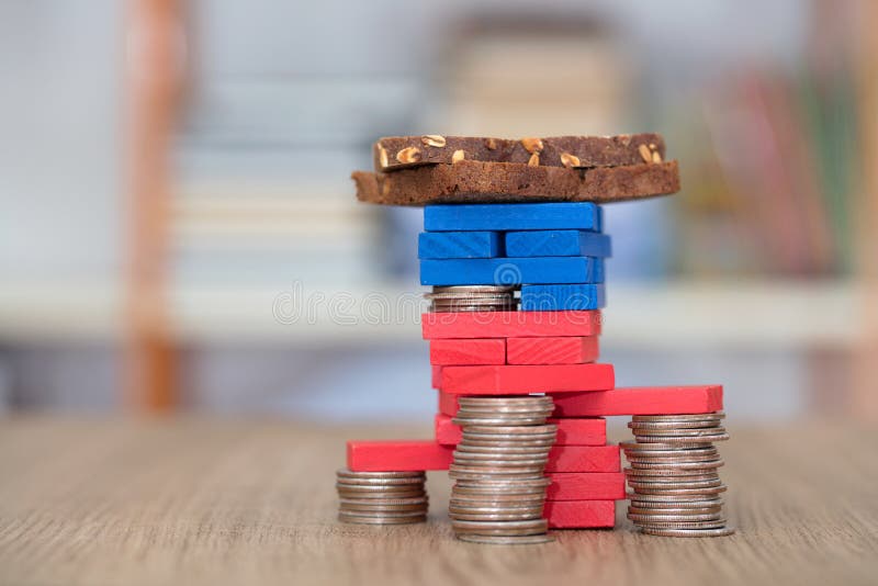 Black Bread on Stacked Blocks Stock Image - Image of grains, higher ...