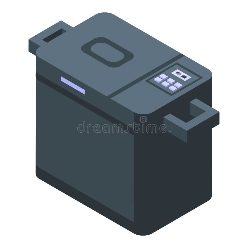 Black Breadmaker Icon Isometric Vector. Food Machine Stock Illustration ...