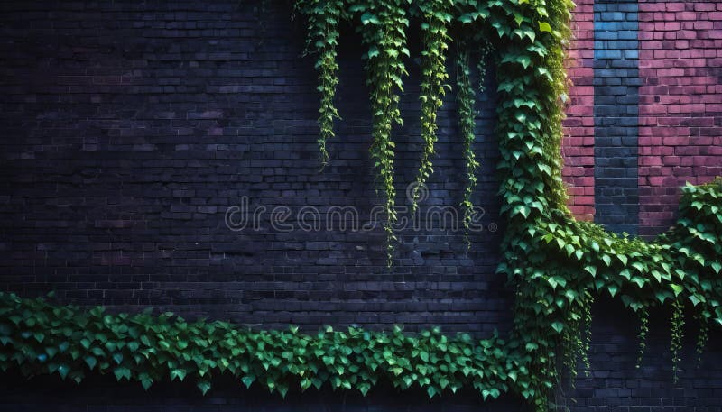 Black Brick Dark Wall Building Facade Texture Design Background Stock ...