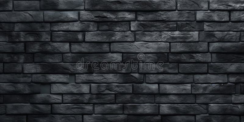 Black Rustic Brick Wall and Sun Light Shadow Copy Space Background ...