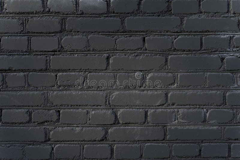 Black Brick Wall Background. Dark Brickwork. Copy Space Stock Photo ...