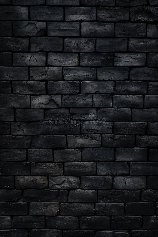 Black Brick Wall with White Light Stock Illustration - Illustration of ...