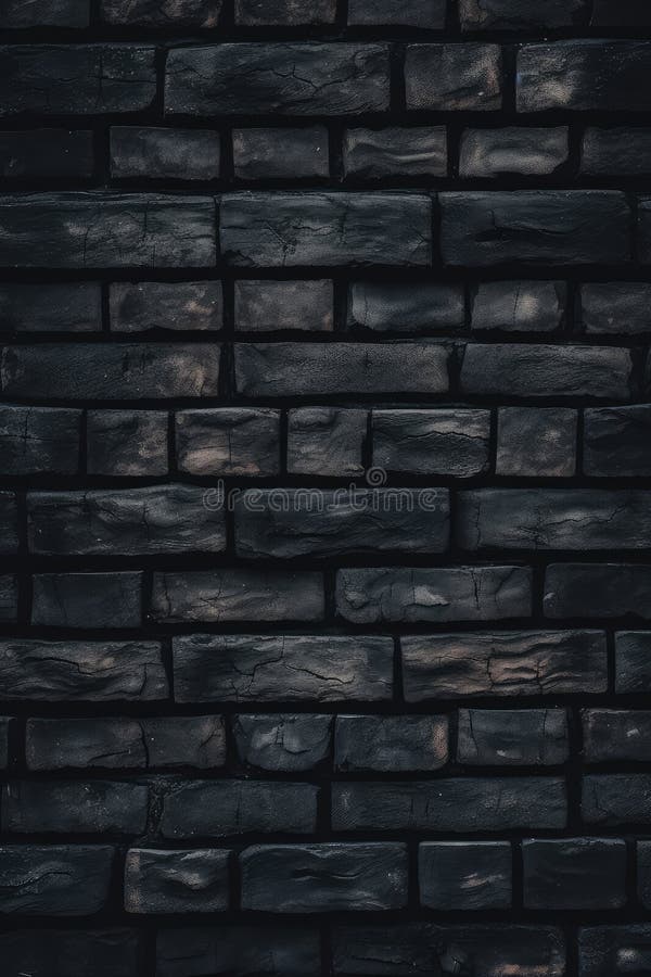 Black Brick Wall stock illustration. Illustration of construction ...