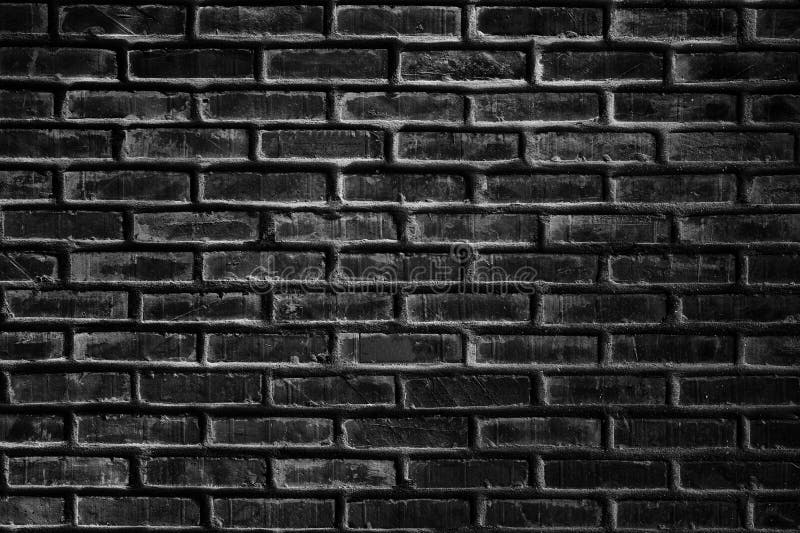 Black Brick Wall Stacked Texture Background Stock Image - Image of ...