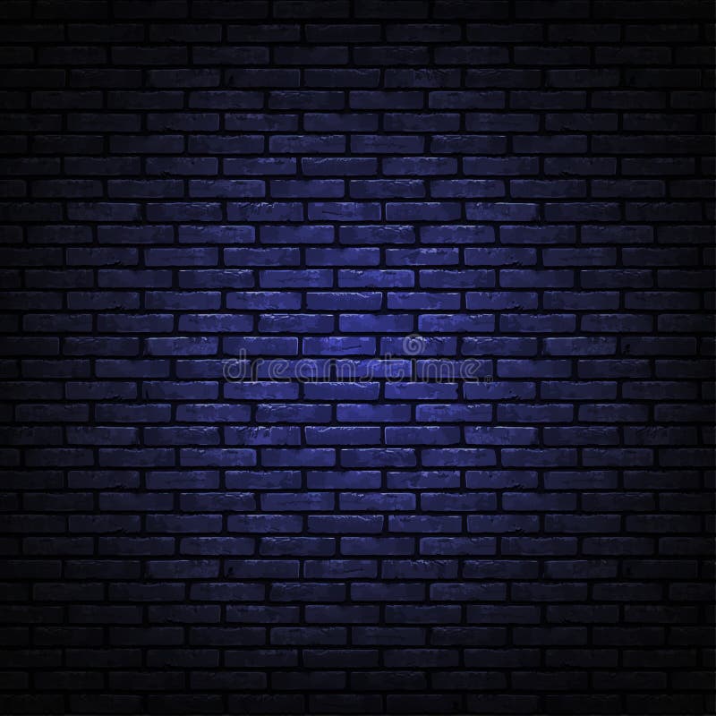 Black Brick Wall Texture. Realistic Decorative Background Stock Vector ...