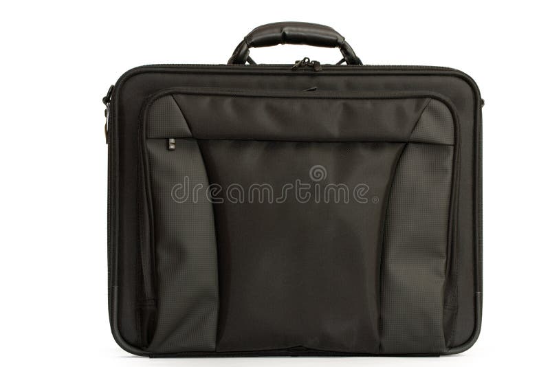 Black briefcase stock image. Image of black, working - 12842597