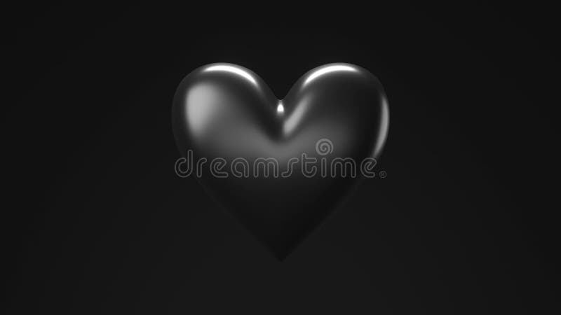 Black Broken Heart Objects in Black Background. Heart Shape Object ...