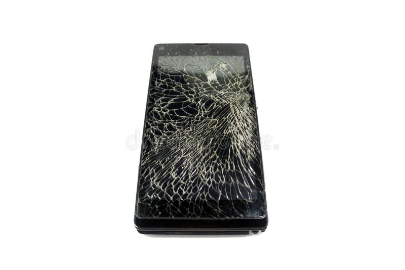 Black broken phone stock photo. Image of damaged, connection - 62891858