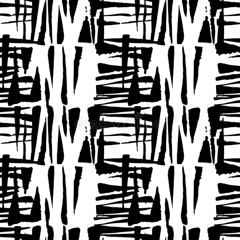 Black Broken Triangles on White Surface Pattern. Stock Vector ...