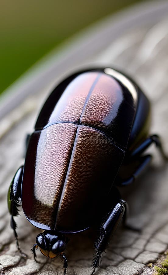 Black Brown Beetle Texture Artwork Artificial Intelligence Illustration ...