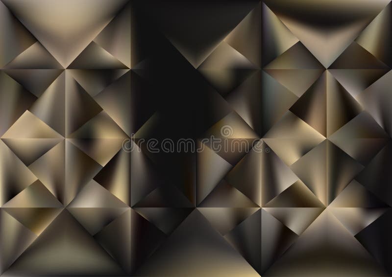 Black and Brown Polygon Pattern Background Vector Illustration Stock Vector - Illustration of ...