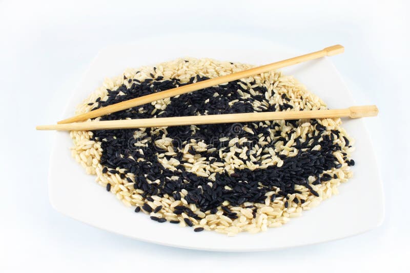 Black and brown rice stock photo. Image of unrefined - 18660968