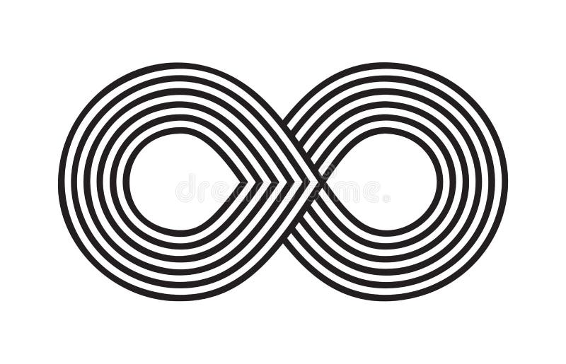 Black Infinity, Moebius or Infinite Vector Symbol, Logo, Sign Stock ...