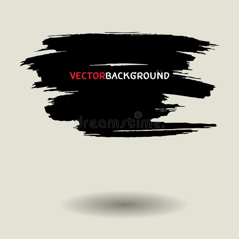 Black Brush Texture Background Set Stock Vector - Illustration of ...