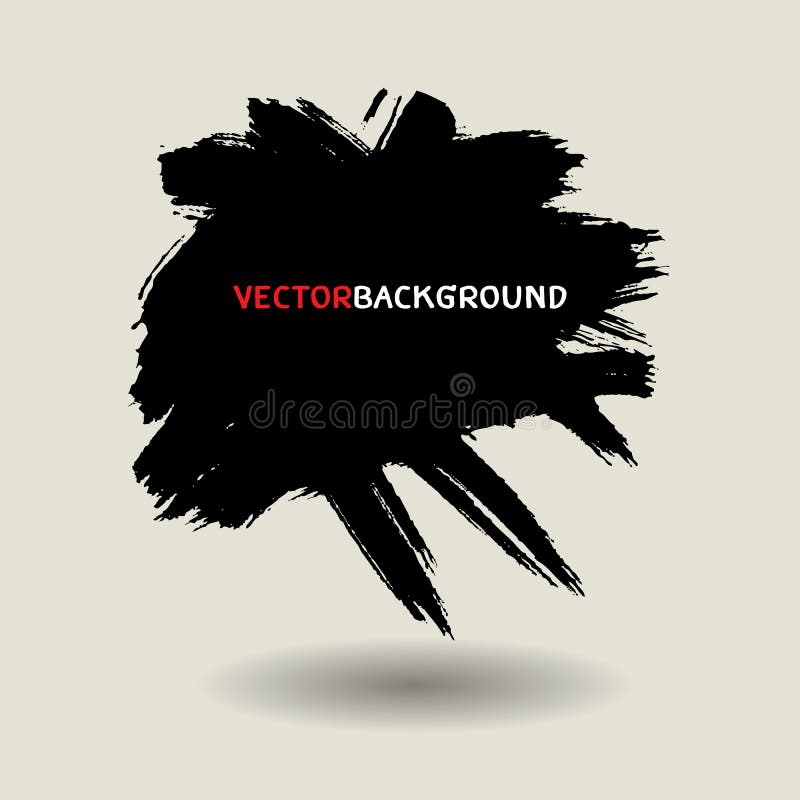 Black Brush Texture Background Set Stock Vector - Illustration of ...
