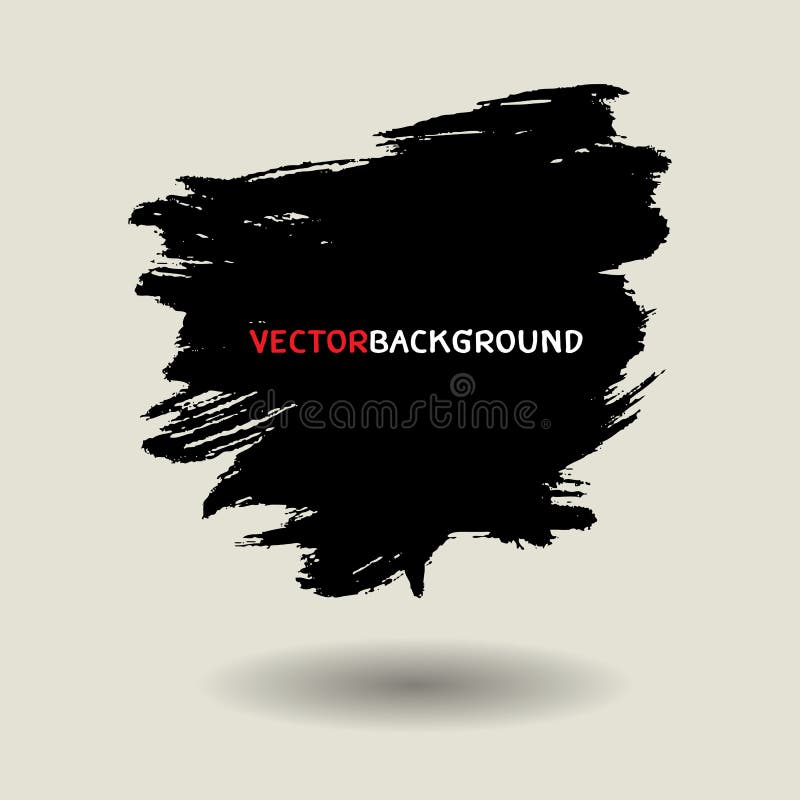 Black Brush Texture Background Set Stock Vector - Illustration of ...