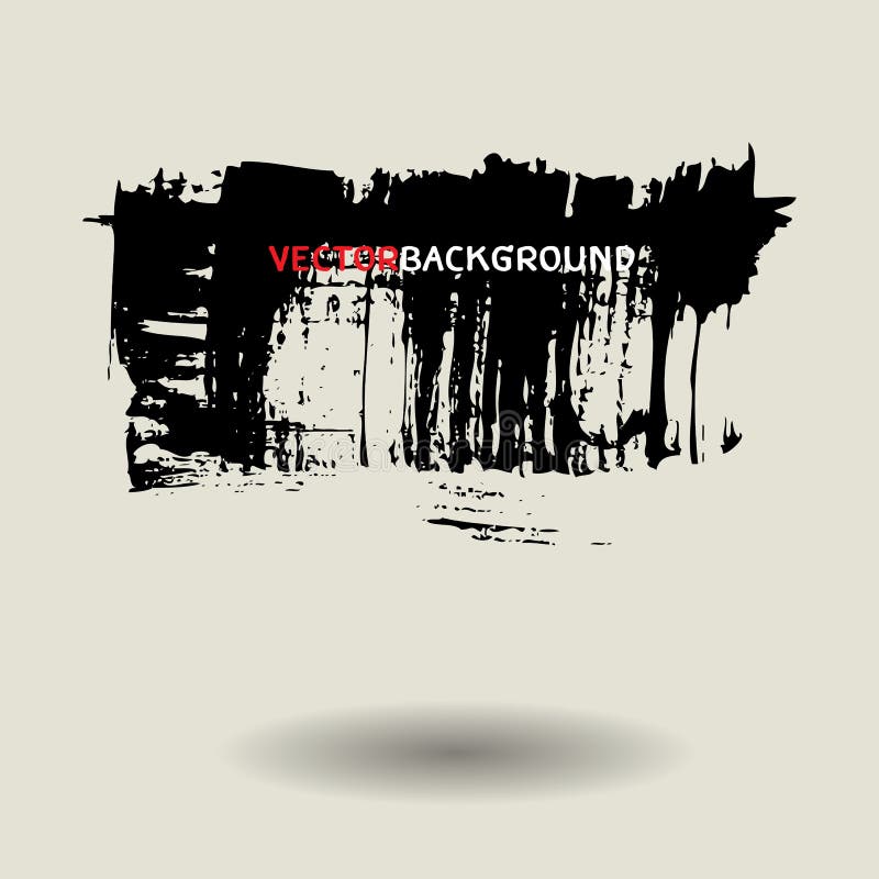 Black Brush Texture Background Set Stock Vector - Illustration of ...