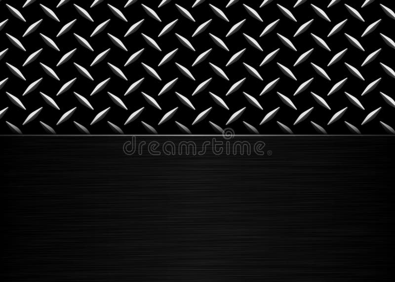 Black Brushed Metal Texture with Diamond Metallic Pattern Stock Vector ...
