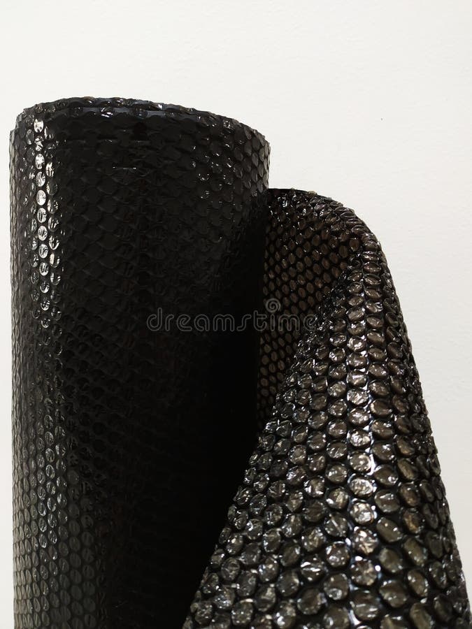Black Bubble Wrap To Package the Goods for Safe Delivery Stock Image ...