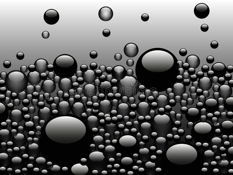 Black Bubbles stock illustration. Illustration of symmetric - 2947892