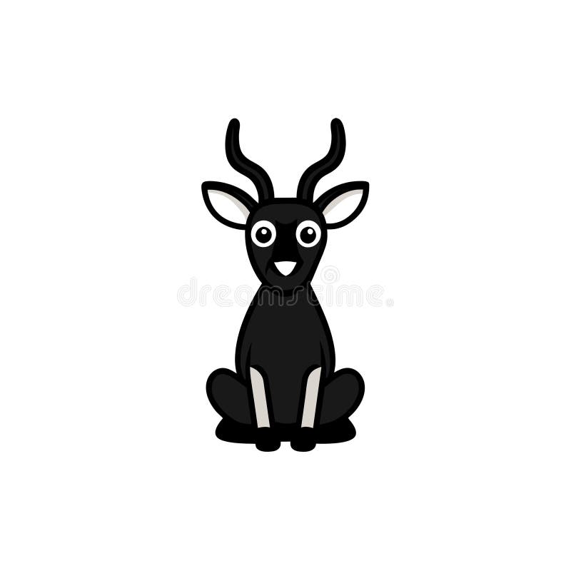 Black Buck Knocks Icon Vector Illustration Stock Vector - Illustration ...