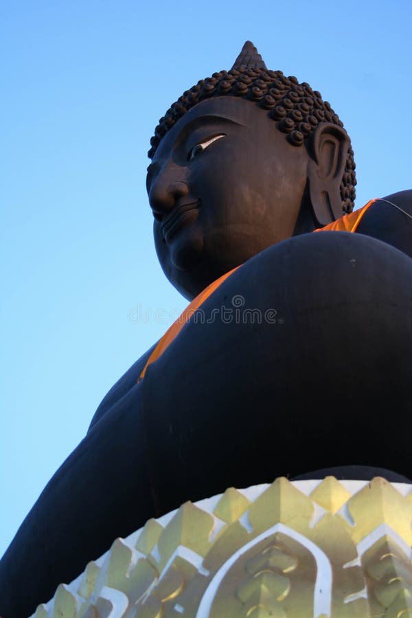 Black Buddha Statue stock photo. Image of temple, culture - 59785054