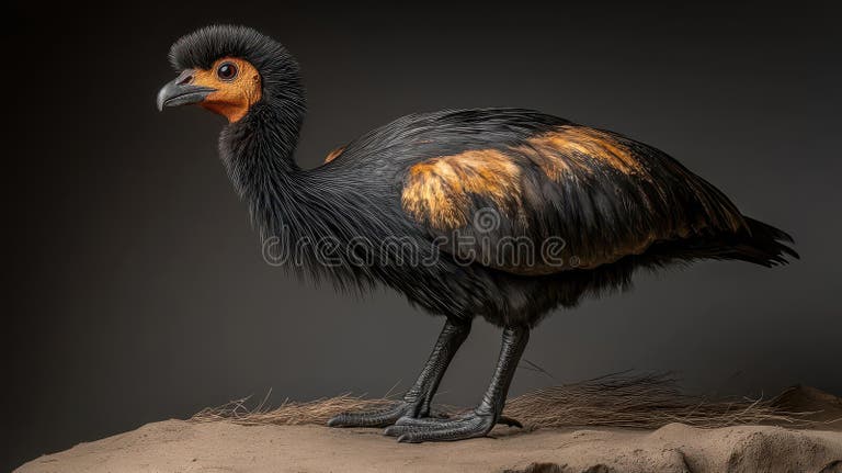 Black-and-Buff Bird on Sand Stock Image - Image of exotic, friend ...