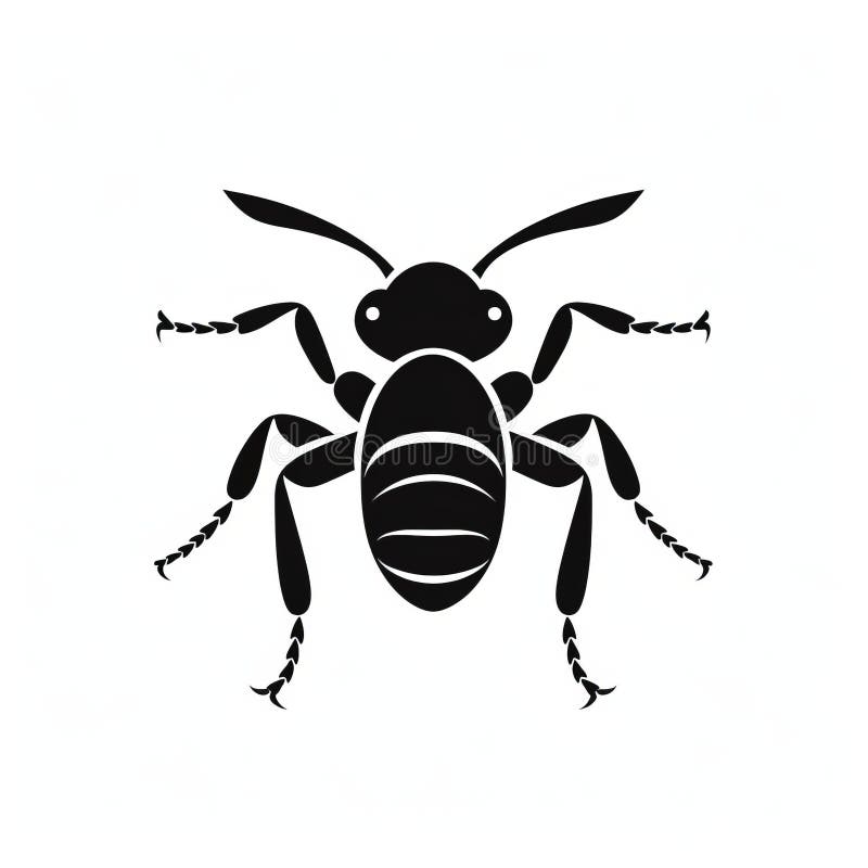 Minimalist Bee Insect Vector Icon for Graphic Prints and Wall Hangings ...