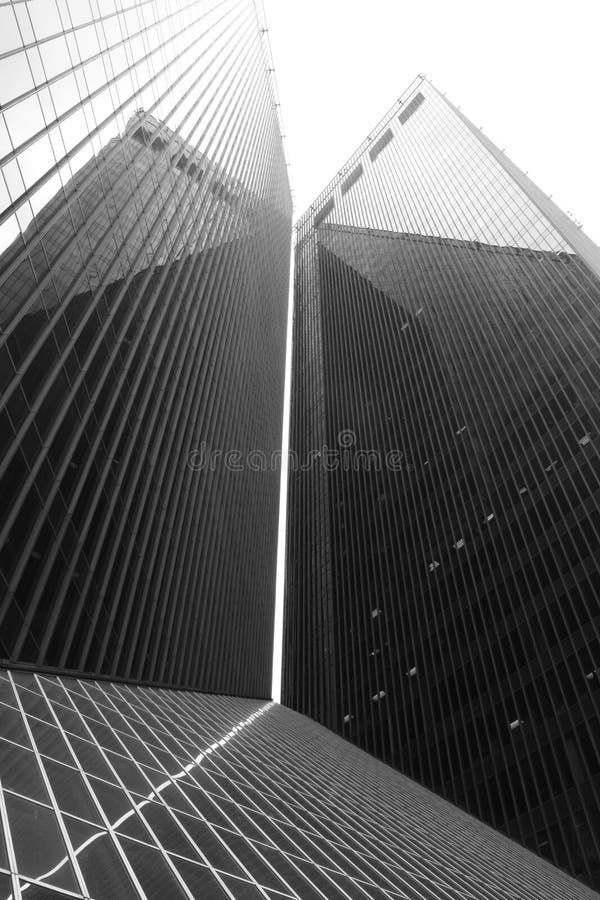 Black Building stock photo. Image of scraper, white, architecture ...