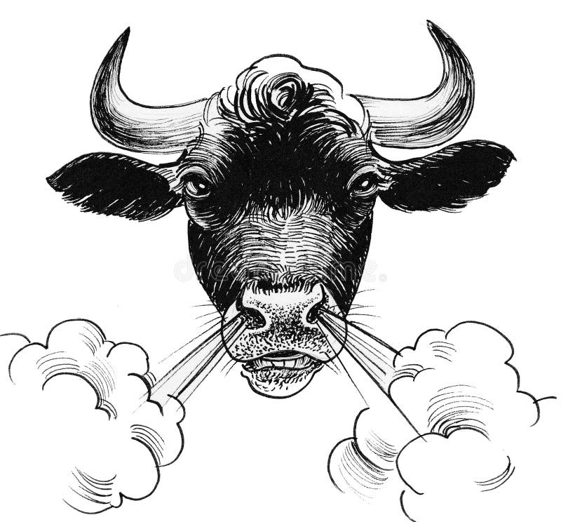 Black bull stock illustration. Illustration of black - 140951941
