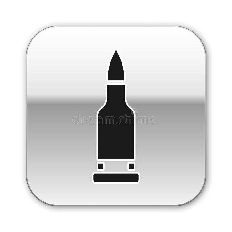 Gun & Bullet icon set stock vector. Illustration of black - 78425251