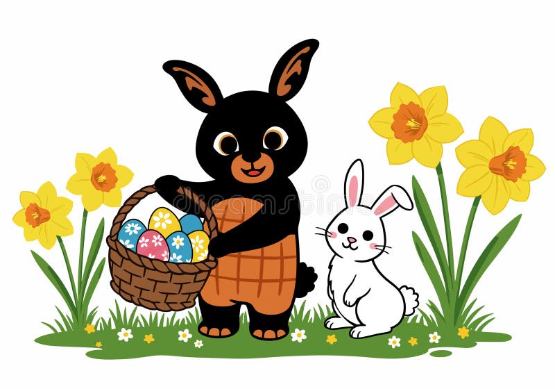 Bing clip art Easter stock vector. Illustration of happy - 369204925