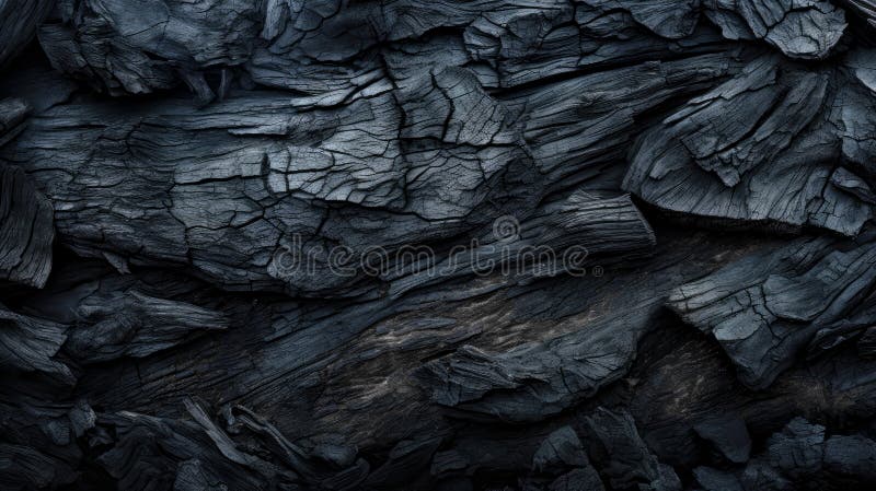 Black Burnt Wood Texture Background, Abstract Pattern of Embers or ...
